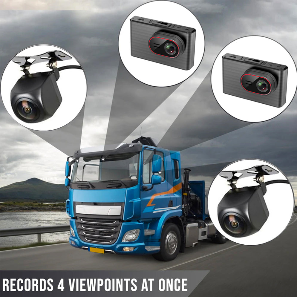 Quad Dash Cam: Pinnacle 4 Camera. WIFI and 4K │ Falcon Electronics ...