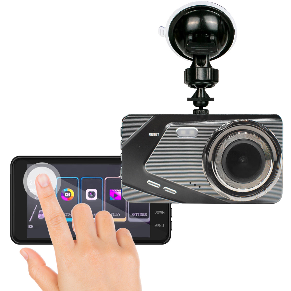 FalconEye Vision Dash Cam 1080P with Touch Screen — Falcon Electronics LLC