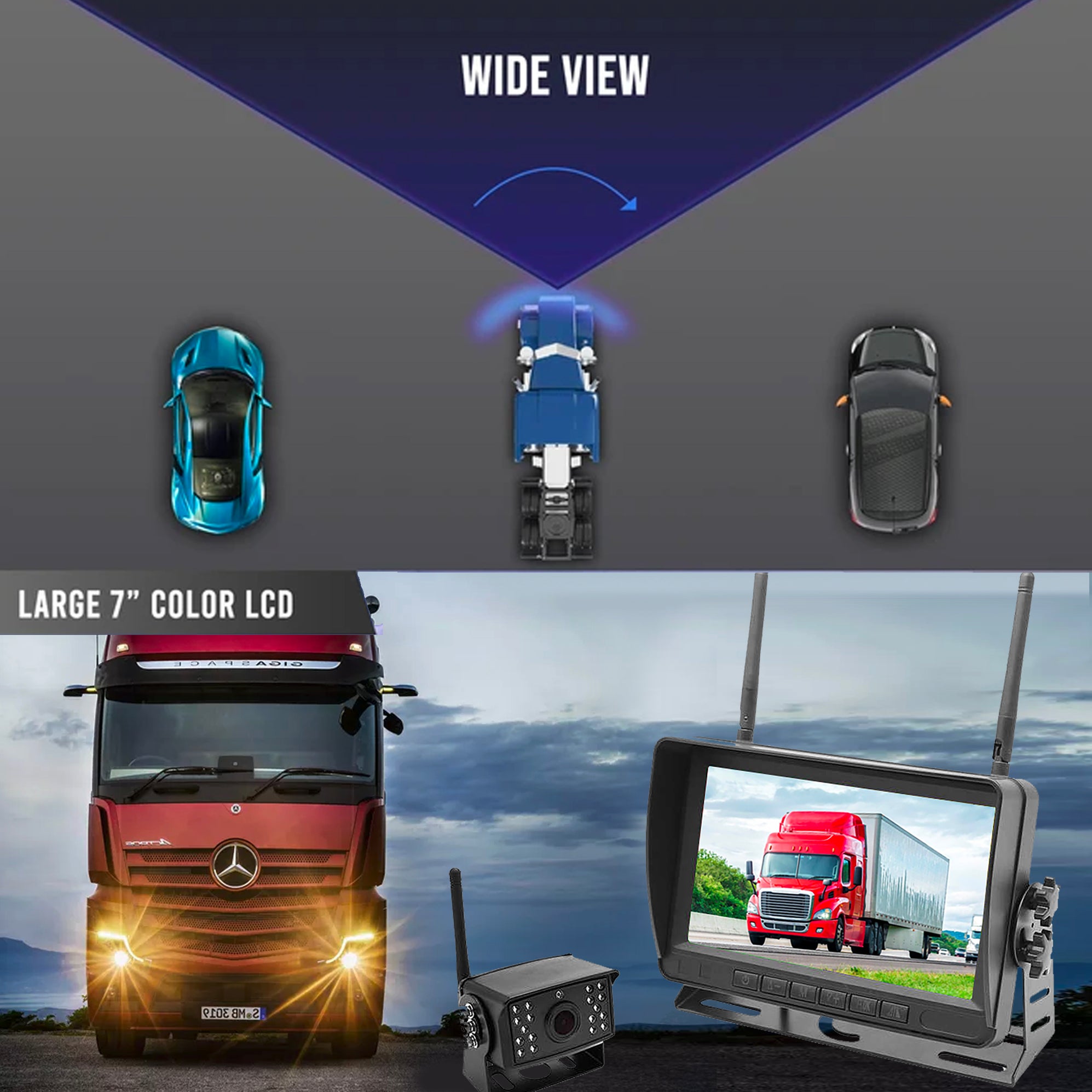 Wireless Backup Camera For Trucks. Heavy Duty │ Falcon Electronics LLC