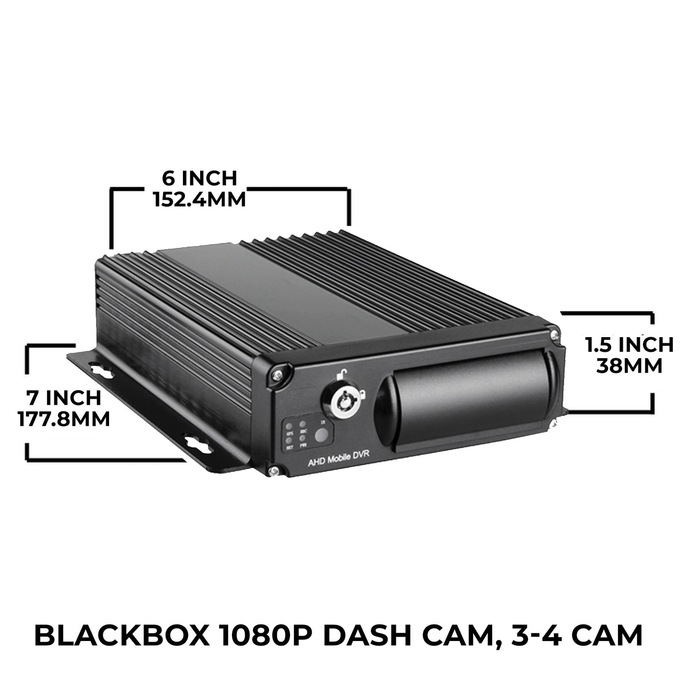 Black Box 1080P Dash Cam. 3-4 Cam DVR System │ Falcon Electronics LLC