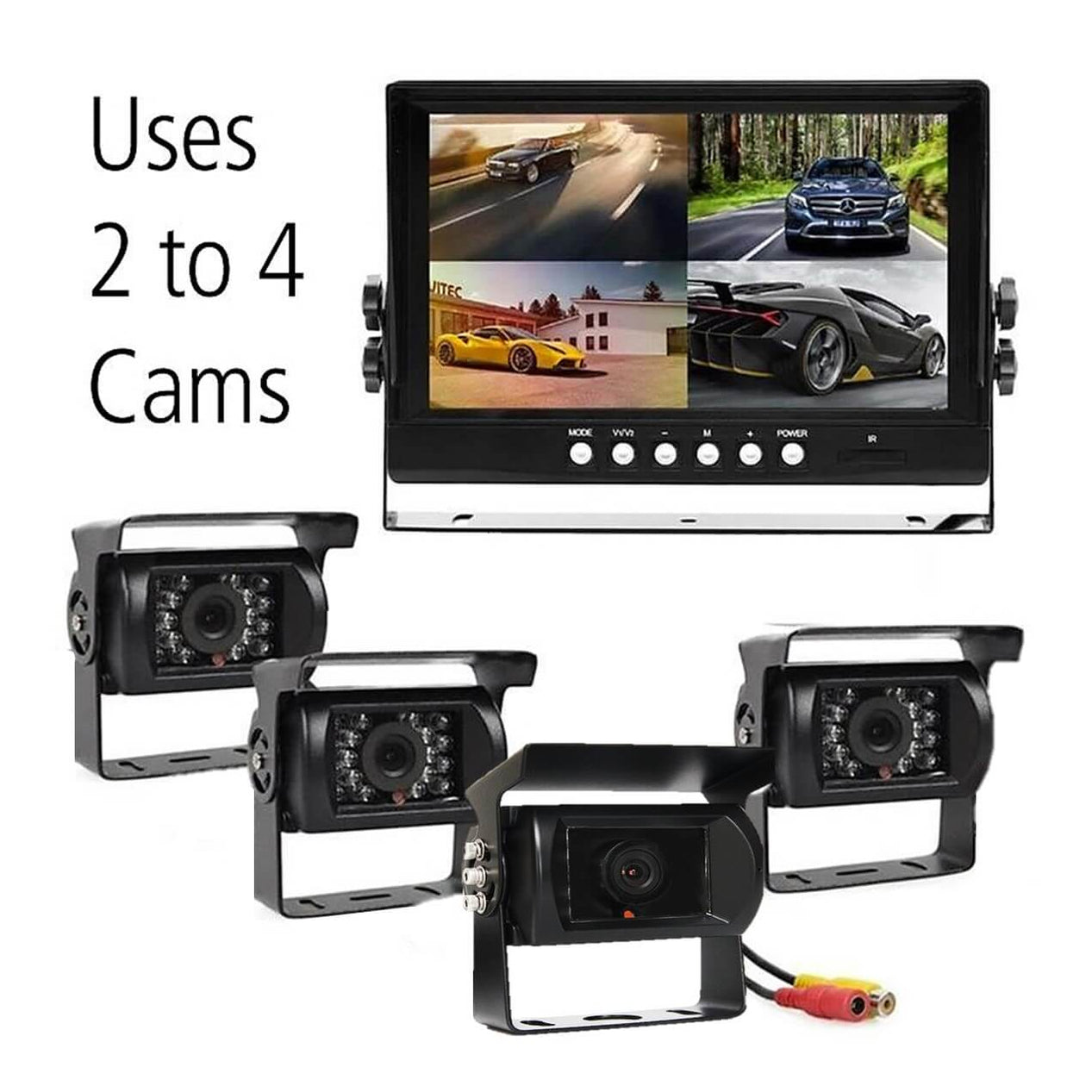 Multi Camera Dash Cam For Trucks. 2-4 Cam. Heavy Duty │ Falcon ...
