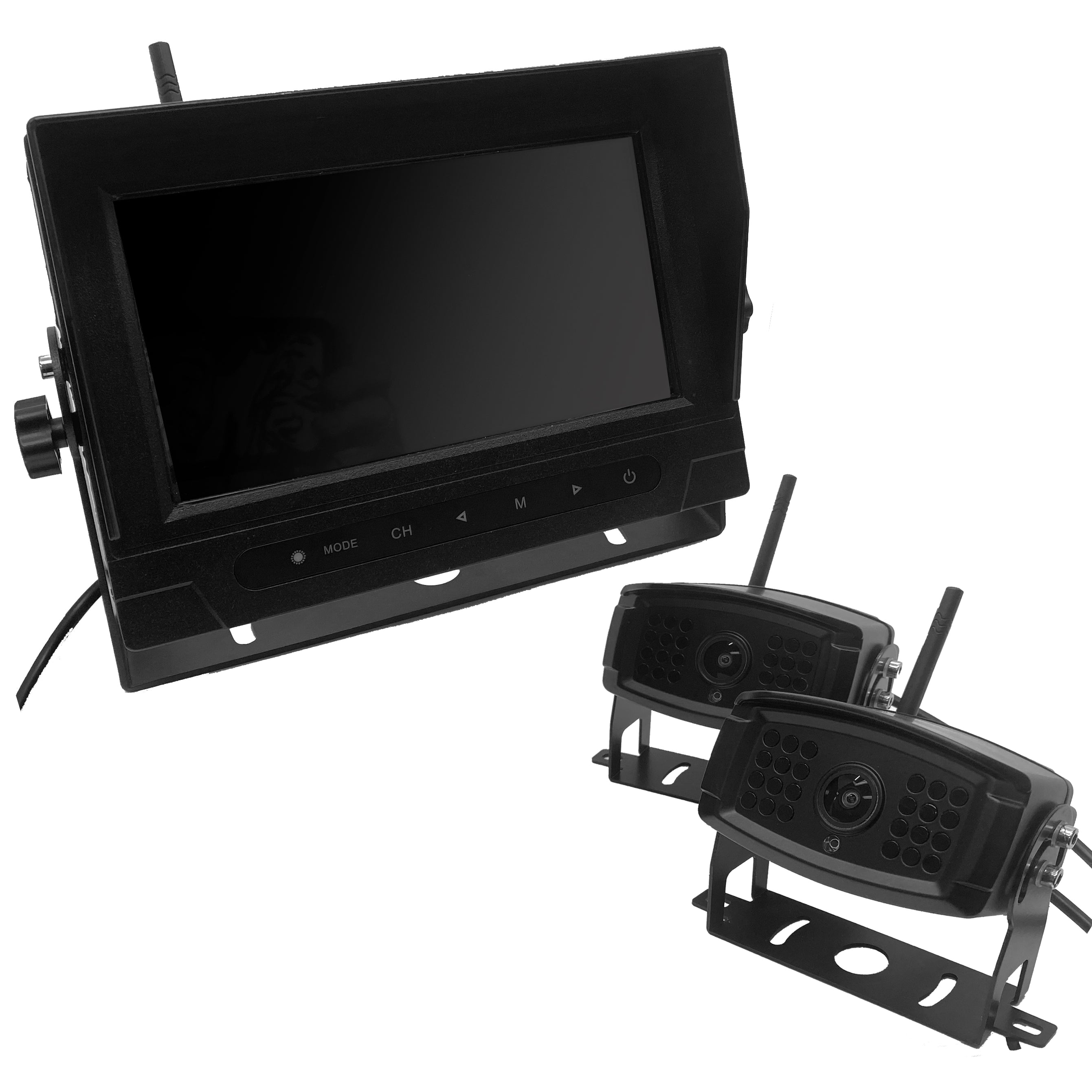 WIRELESS Heavy Duty Backup 1080P Camera with Waterproof IP67 7" LCD! 1 ...