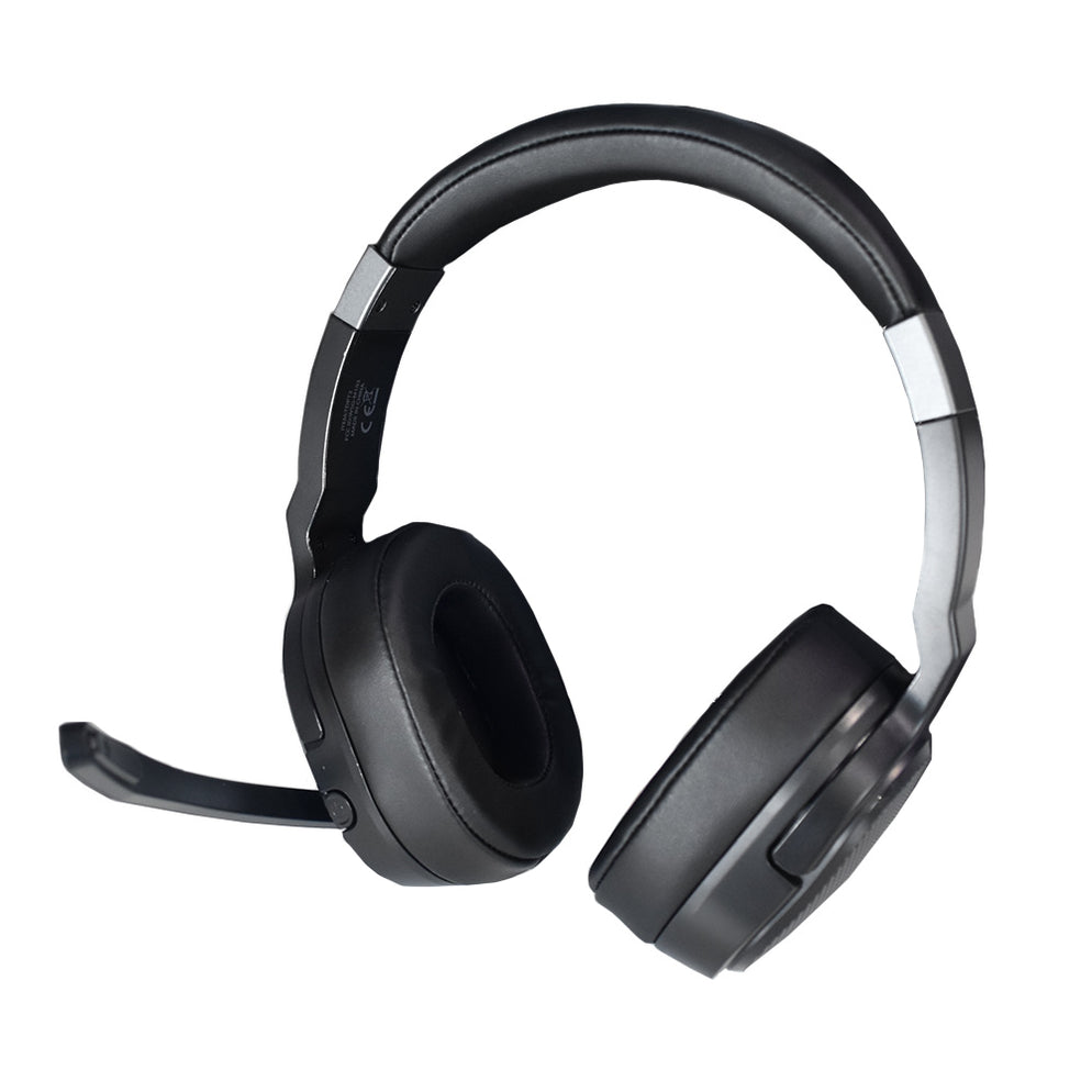 PATRIOT Convertible Bluetooth Over the Head Headset! Single or Dual Ea ...