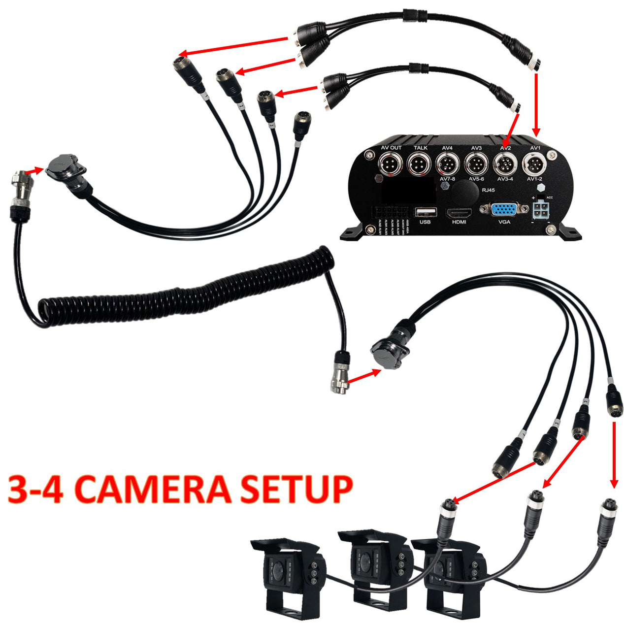 Falcon Electronics Heavy Duty Trailer Connector Cable Kit! Install 1 ...