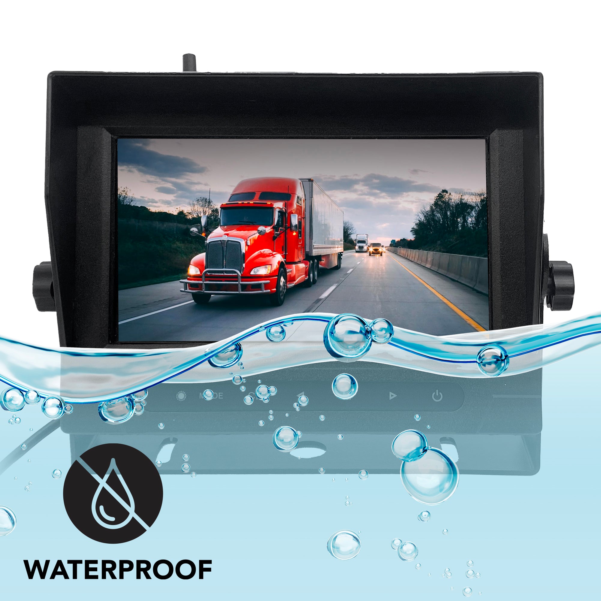 WIRELESS Heavy Duty Backup 1080P Camera with Waterproof IP67 7" LCD! 1 ...