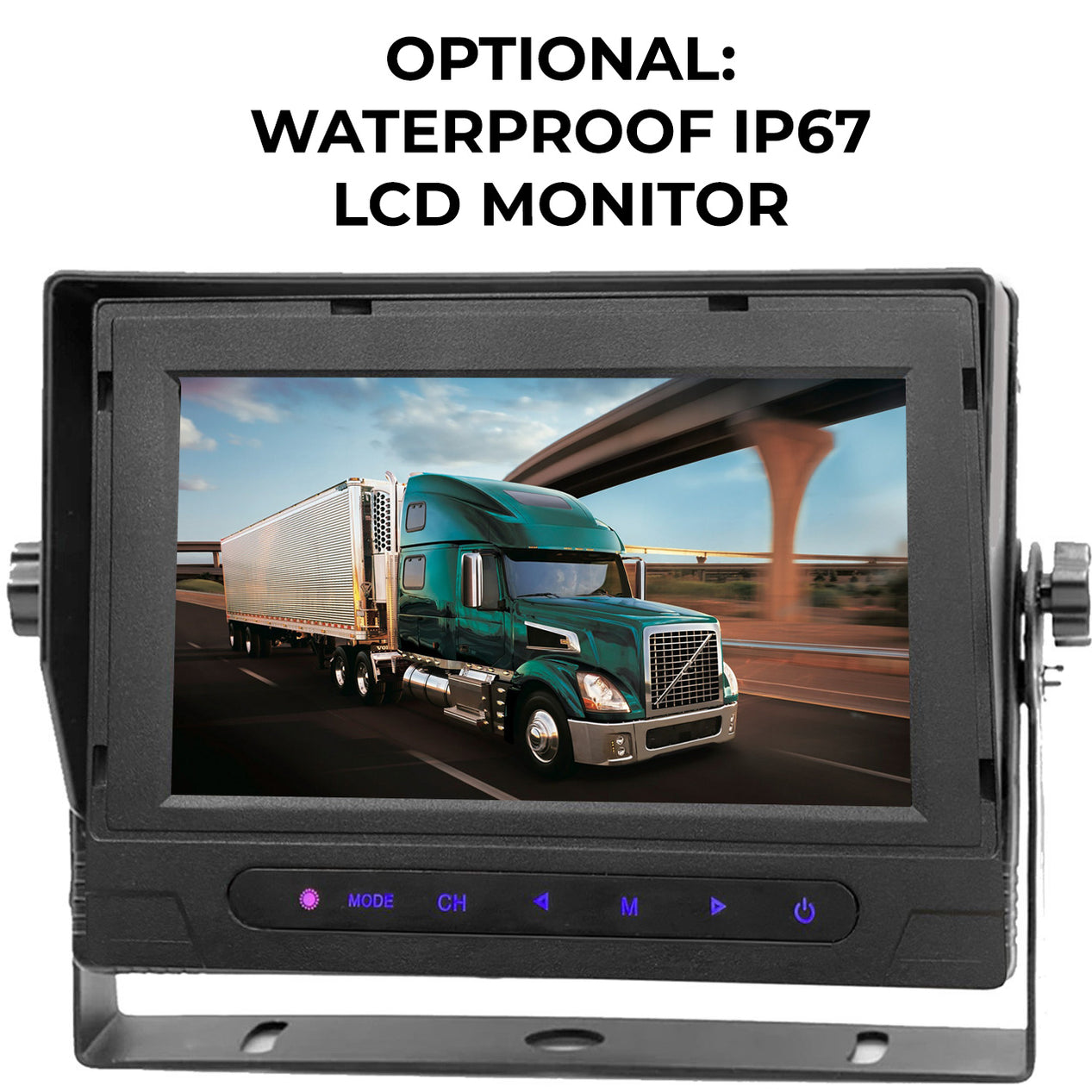 2nd Gen 1080P Super Night Vision Wired Backup Camera w/ 7" LCD ...