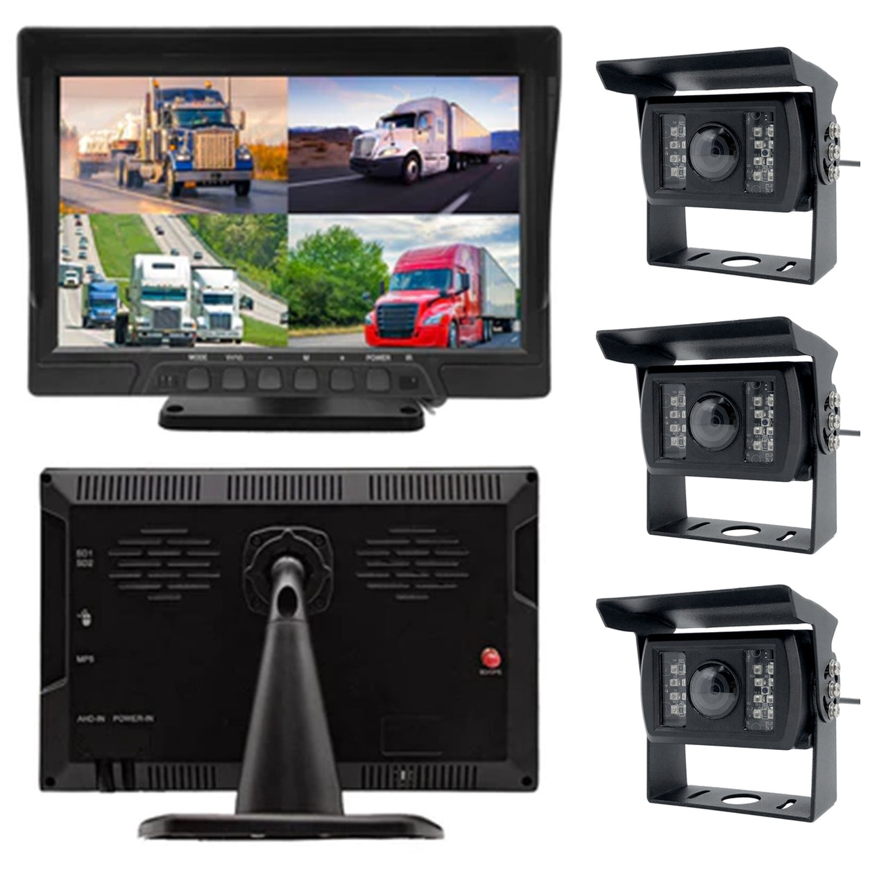 3rd-gen-multi Camera Dash Cam For Trucks. 2-4 Cam. Heavy Duty │ Falcon ...
